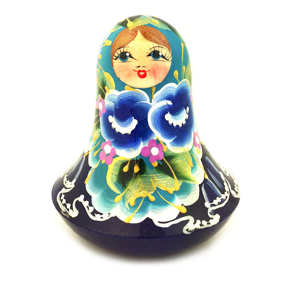 Hail Mary Gifts | Design | Rolypoly Blue Wooden Hand Painted Musical ...